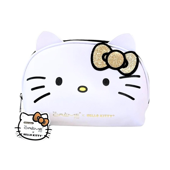 Hello Kitty | Bags | The Crme Shop X Hello Kitty Travel Makeup Bag Rare ...